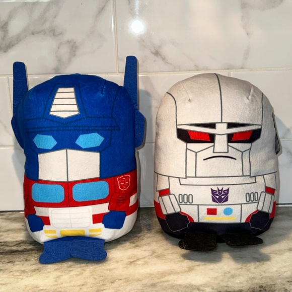 Hasbro | Toys | Transformers Podpals Plush Megatron Optimus Prime ...